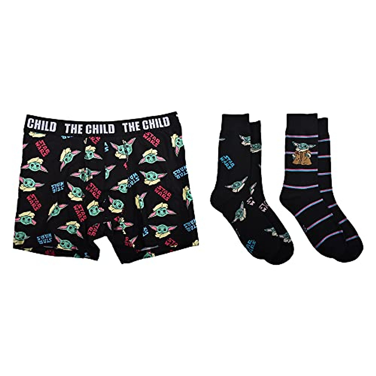 STAR WARS mens and Socks Underwear Gift Set, Black Gift Set (3 Piece), Large US