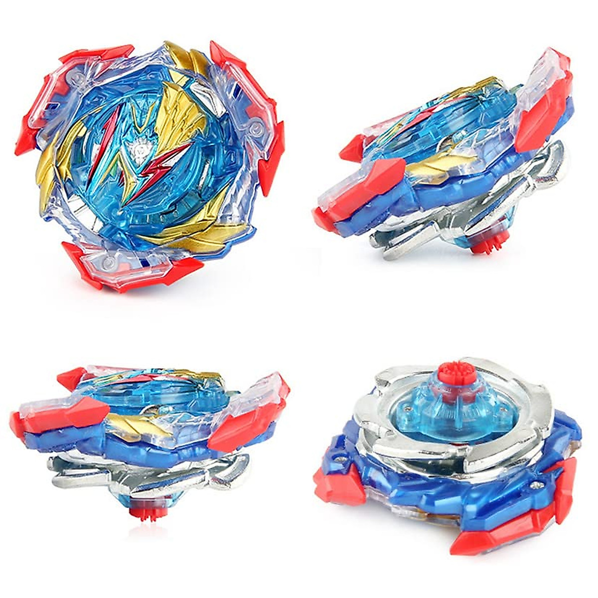 Bay Blades for 8-12 Spark Launcher Play Blade Blades for Boys, Bey Burst Toy Bayblayed Ultimate Valkyrie Battling Tops Bey Battle Burst LR Launcher Set Gaming Top Toys Gift Kids 6-8+