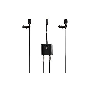Rode SC6-L Mobile Interview Kit, Includes 2X SmartLav+ Lavalier Microphone for Smartphones, Dual TRRS Input and Headphone Output with AI-Micro Ultra-Compact Dual-Channel USB Type-C Audio Interface