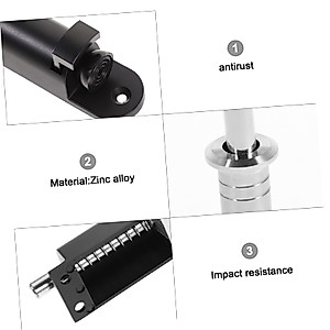 EXQUIMEUBLE Door and Window Latch Spring-Loaded Fence Bolt Lock Bolt for Gate Spring Pin Door Slide Bolt Gate Drop Bolt Barn Bolt Slide Barrel Bolt The Fence Zinc Alloy Fall to The Ground