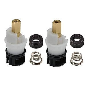 RP25513 faucet stem assembly repair kit replacement fits Various two handle lavatory, centerset, widespread faucet plus RP4993 seat and spring, 2pk