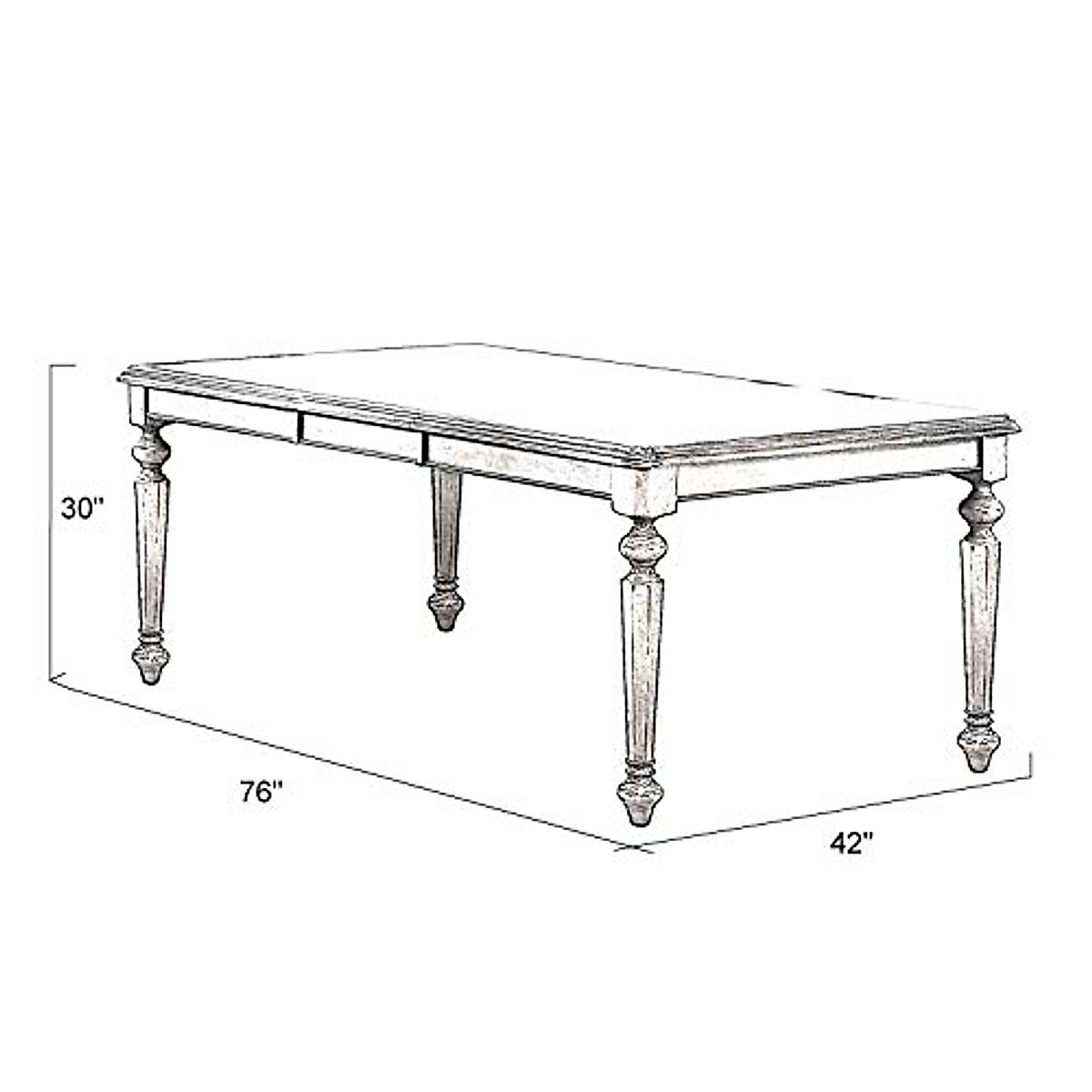 Sunset Trading 7 Piece Andrews Butterfly Leaf Dining Set, Chestnut