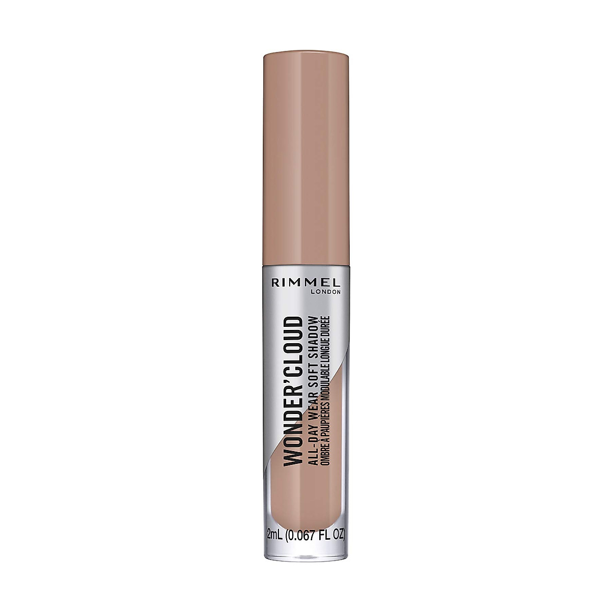Rimmel London Wonder'Cloud Eyeshadow, Buildable, Long-Wearing, Built-In Primer, 002, Foggy Beige, 0.06oz