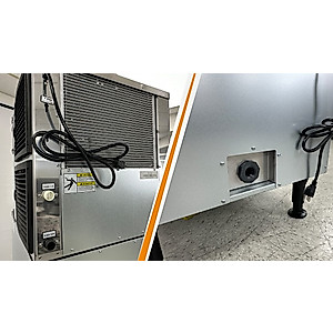 Commercial Ice Maker Hotel Ice Maker with Large Dispenser- 350 lb/per Day NSF Certified HD-130B