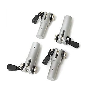 Rampage Soft Top Quick Disconnect | 4-Piece Set, Black | 596001 | Fits 1997 - 2006 Jeep Wrangler TJ