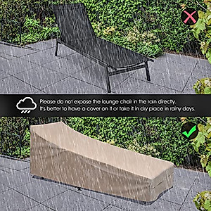 Tangkula Outdoor Chaise Lounge Chair, 6-Position Adjustable Reclining Chair with Breathable Fabric and Heavy Duty Steel Frame, Patio Lounge Chair for Garden, Backyard and Poolside (1, Black)