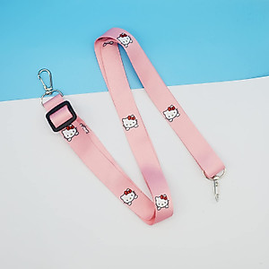 Kitty Cat Purse with Adjustable Lanyard Zipper Kitty Cat Wallet Crossbody Bag Shoulder Bag Coin Pouch with Handle, Sanlio Accessories for Women