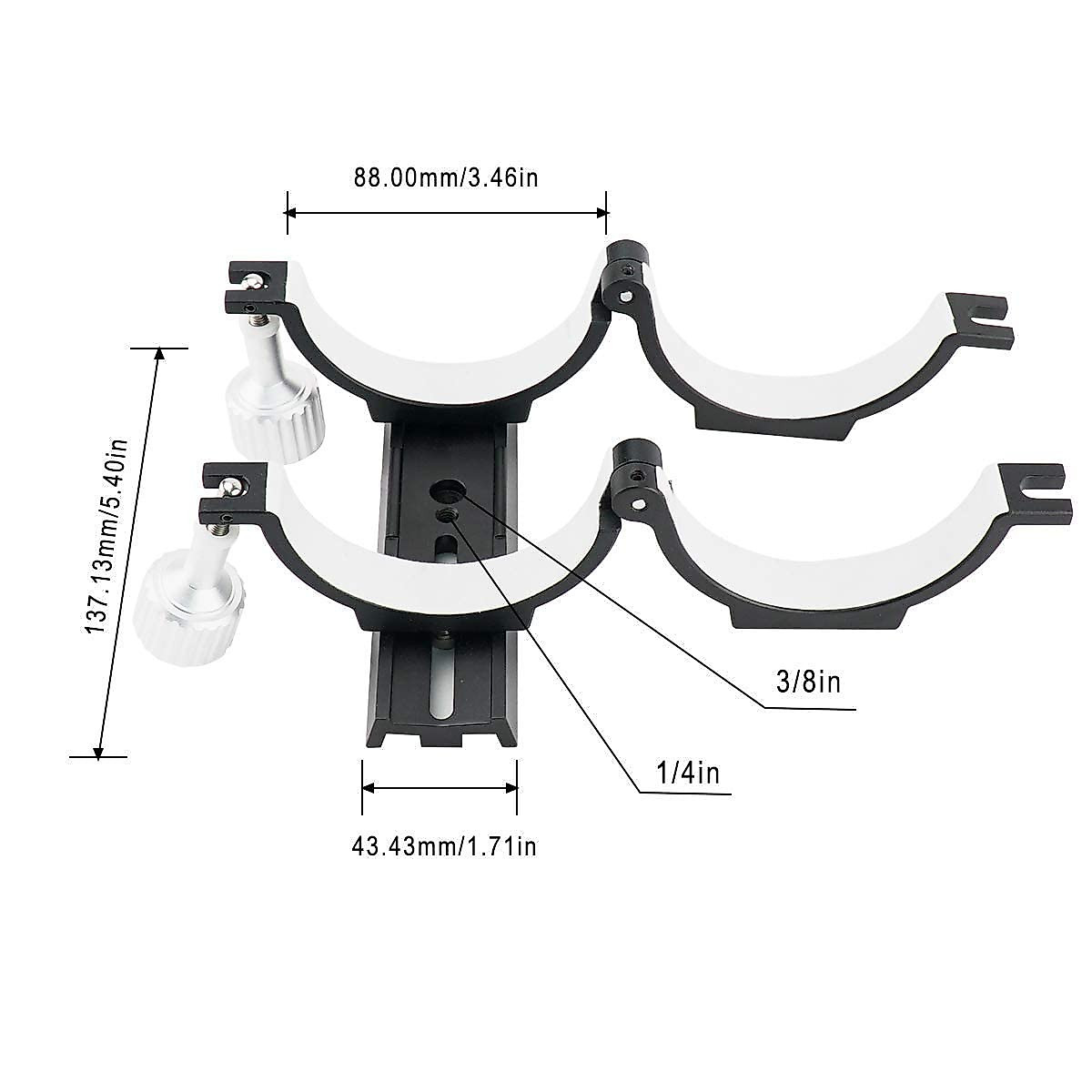 SVBONY SV503 Telescope 80ED F7 Telescope, Bundle with SV193 Focal Reducer 2 Inch 0.8X Field Flattener Telescope Accessory for SV503 80mm F7 ED Telescope