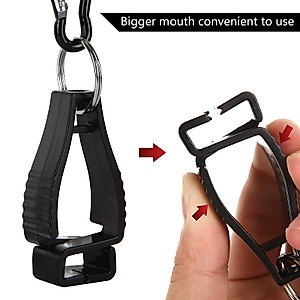 ZOEYES 20 PCS Glove Clips for Work, Glove Belt Clips, Work Safety Clip Glove Keeper, Glove Holder Clip, Glove Grabber Clip Holder for Belt Loop Guard Worker Construction