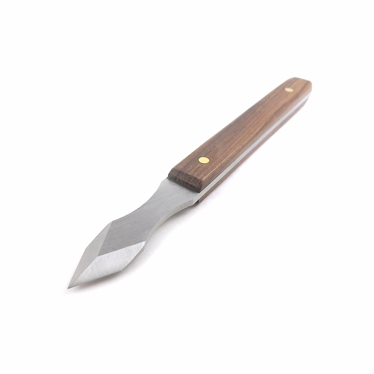 EIQOCCA Mikov V2003011 Dual Bevel Marking Knife with Finger Indents 0.100-Inch-Thick Blade 1/2 Inch Wide 1-7/8 Long with Rosewood Handle Stainless Steel Hardened to HRC 57
