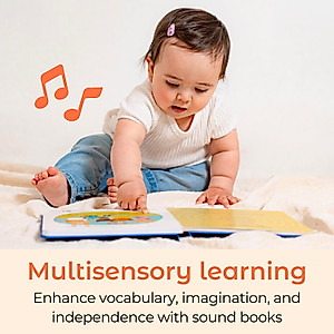 Cali's Books Greek Nursery Rhymes | Bilingual Children's Books | USB C Rechargeable | Interactive Musical Book for Baby, Toddlers | Bilingual Baby Books | Greek Gifts for Kids