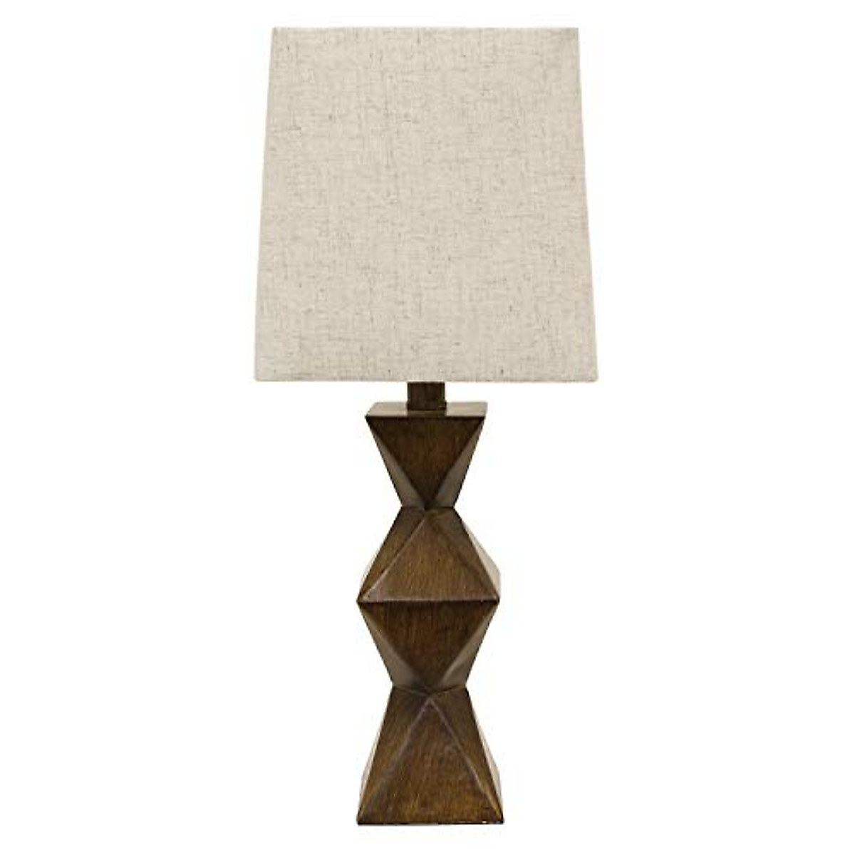 Decor Therapy Knox Stacked Diamond Lamp, Desert Brown (TL21291)
