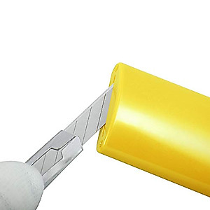 Gomake Wrapping Paper Cutter Utility knife 9mm Stainless Steel Handled Lockable Box Cutter with 30 Degree Snap Off Blades for Vinyl Film Cutting ,Craft Knife,Window Tint Gift Wrap Cutter