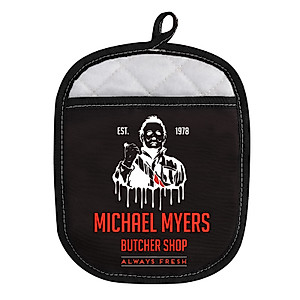 CMNIM Michael Horror Oven Mitts,Horror Movie Characters Oven Mitts/BBQ Gloves,Villains Pot Holders,Horror Lover Gift for Kitchen Cooking Baking Grilling (Michael Horror Oven Mitts)