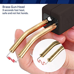 Allturn Plastic Welder,Plastic Welding Kit,Hot Staples for Car Bumper Repair and Plastic Products DIY Welding.(Red)