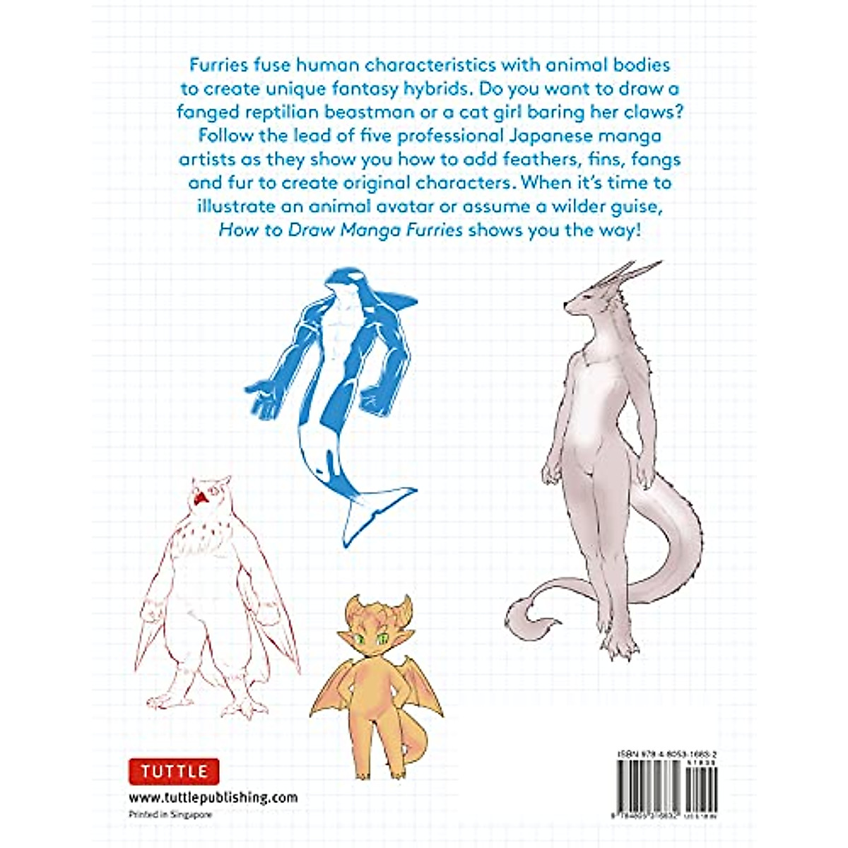 How to Draw Manga Furries: The Complete Guide to Anthropomorphic Fantasy Characters (750 illustrations)