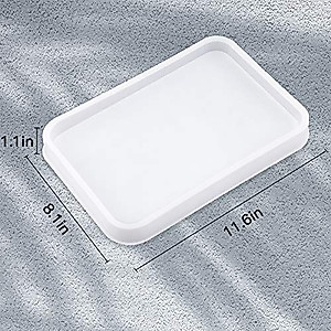World Backyard Silicone Tray Mold,Rectangle Rolling Resin Tray Molds,Large Rolling Tray Molds for Epoxy Resin,Serving Tray Resin Molds with Edges,Resin Casting,DIY Jewelry Holder,Home Decoration…