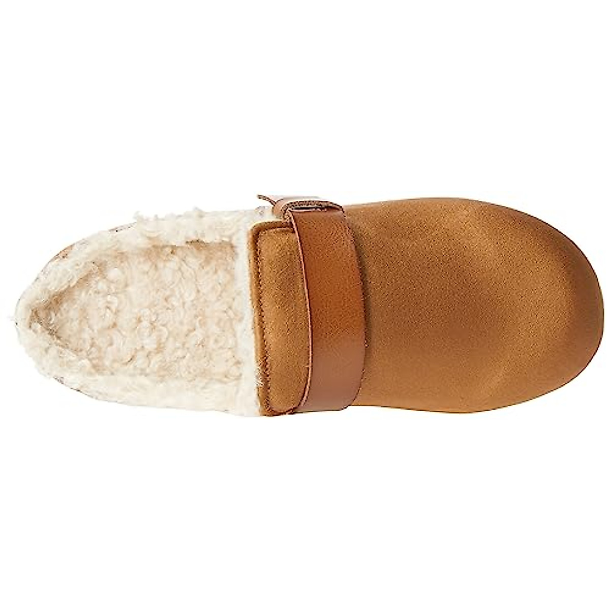 Amazon Essentials Women's Shearling Mule, Tan Suede, 7.5