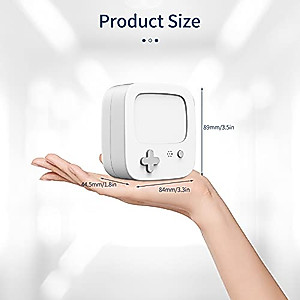 BISOFICE Mini Pocket Photo Printer Portable Thermal Printing Machine 203DPI Wireless BT Connection for Picture Lable DIY Handcraft Instant Printer Sticker Study Work Office Compatible with Android iOS