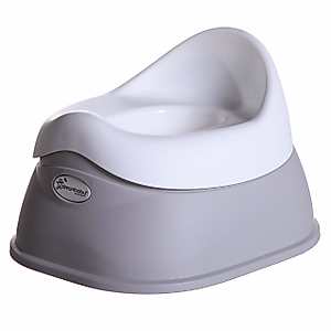 Dreambaby EZY-Potty Toilet Trainer Seat - with Splash Guard & Removable Bowl - Grey - Model L695
