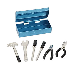 LAFEINA 1:10 RC Crawler Decoration Tools Mini Decorative Wrench Hammer Screwdriver Toolbox for 1/10 RC Crawler Car SCX10 D90 D110 TF2 TRX4