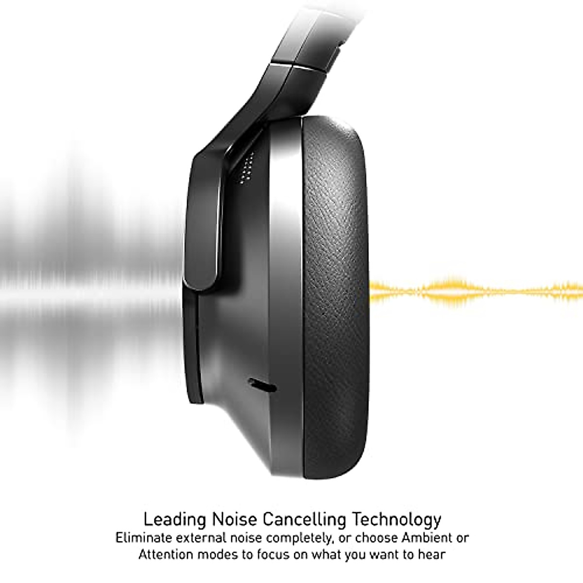 Technics Wireless Noise Cancelling Headphones, High-Fidelity Bluetooth Headphones with Multi-Point Connectivity, Impressive Call Quality, and Comfort Fit - EAH-A800-K Black