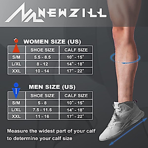 NEWZILL Medical Compression Socks for Women and Men Circulation 20-30 mmHg Best Compression Stockings for Running Athletic Travel Flight Nurses Black/White