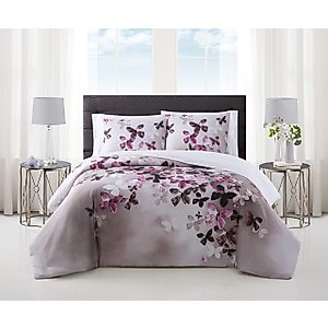 Vince Camuto Lissara 3 Piece Full/Queen Duvet Cover Set (DCS3433FQ-1800)