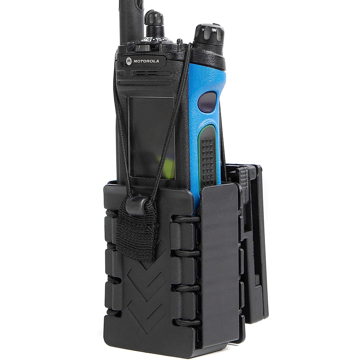 Polymer Radio Holster Molle Walkie Talkie Holder Tactical Duty Belt Radio Case Two Way Radio Pouch for BaoFeng UV5R 888S F8HP Kenwood Icom HYT Arcshell Retevis APX 6000 （2.9" L x 2.6" W x 4.1" H）