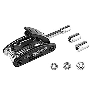 WOTOW Bike Repair Tool Kit - 16 in 1 Bicycle Multitool Portable Mountain Bike Tool Cycling Maintenance, Bike Hex Key Wrench & Bike Tube Patch Kit & Tire Lever & Hard Carrying Case (16 in 1 Tool)