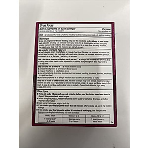 81 Count Mini Nicotine Polacrilex Lozenge, 4 mg Stop Smoking Aid Cherry Ice Walgreens