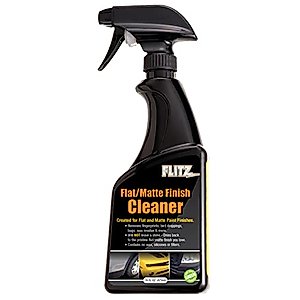 Flitz FM 11506 Flat Matte Finish Cleaner, 16 oz. Spray Bottle , Black