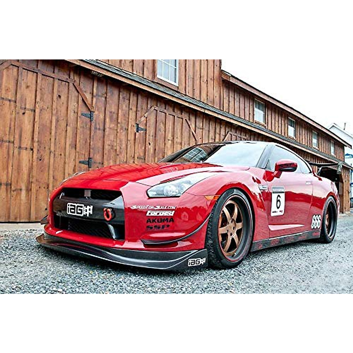 iJDMTOY Red Track Racing Style Tow Hook Ring Compatible with Nissan 370Z GT-R Juke Infiniti G37 Q50 Q60 QX60 QX70 etc, Made of Lightweight Aluminum
