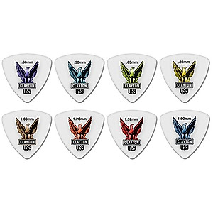 Clayton Acetal Guitar Picks (Select from gauges .38mm - 1.00mm)