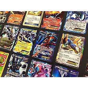 Pokemon TCG : 100 Card LOT Rare, COM/UNC, Holo & Guaranteed EX, MEGA OR Full Art