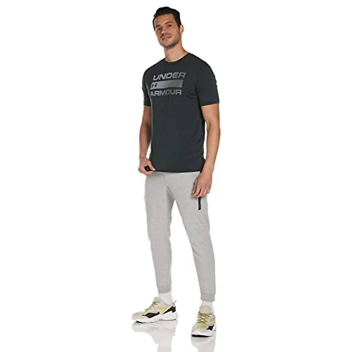 Under Armour Men's UA Team Issue Wordmark Short Sleeve LG Black