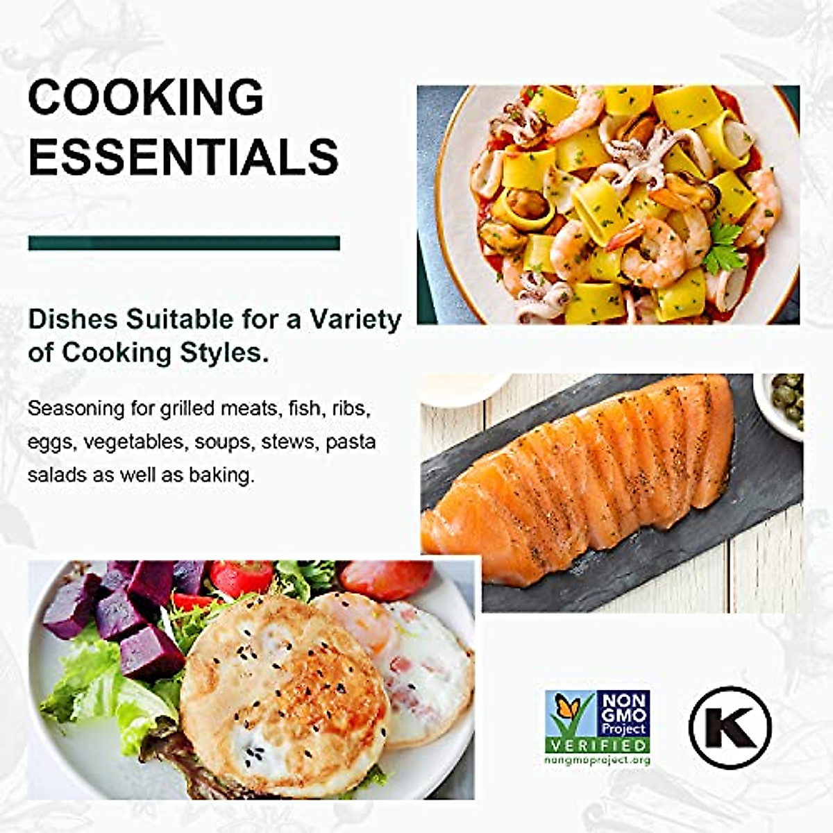 Soeos Himalayan Salt, Coarse Grain, 39Oz (2.4 Pound), Non-GMO Himalayan Pink Salt, Kosher Salt, Sea Salt for Grinder Refill