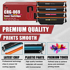 Replacement CRG069 Toner Cartridges Compatible for Canon CRG069 CRG-069 069 Toner Cartridge Work for Canon LBP673 MF750 LBP673CDN LBP673CDW LBP674CX MF752CDW Printer Combo Pack