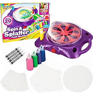 Creative Kids Spin & Paint Art Kit - Spinning Art Machine Craft Kit for Children & Adults, Christmas Gifts 6+