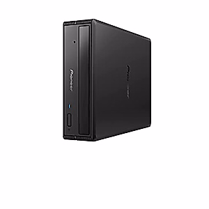 PIONEER External Blu-ray Drive BDR-X13UBK High Reliability & 16x BD-R Writing Speed USB 3.2 Gen1 / 2.0 BD/DVD/CD Writer with PureRead 3+ and M-DISC Support