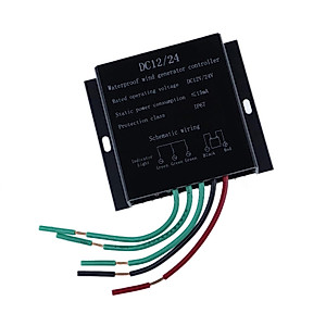 AISINILALAO 3000W 12V/24V/48V Wind Controller, for Three Phase AC 12V 24V 48V MPPT Wind Charge Controller for Wind Turbines Vertical Or Horizontal,12v