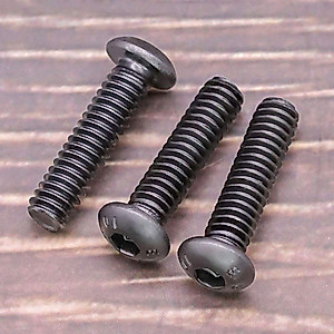 5/16-18 x 2" (10 pcs) Button Head Socket Cap Screws Bolts Alloy Steel 10.9 Grade, Black Oxide Finish, Full Machine Thread