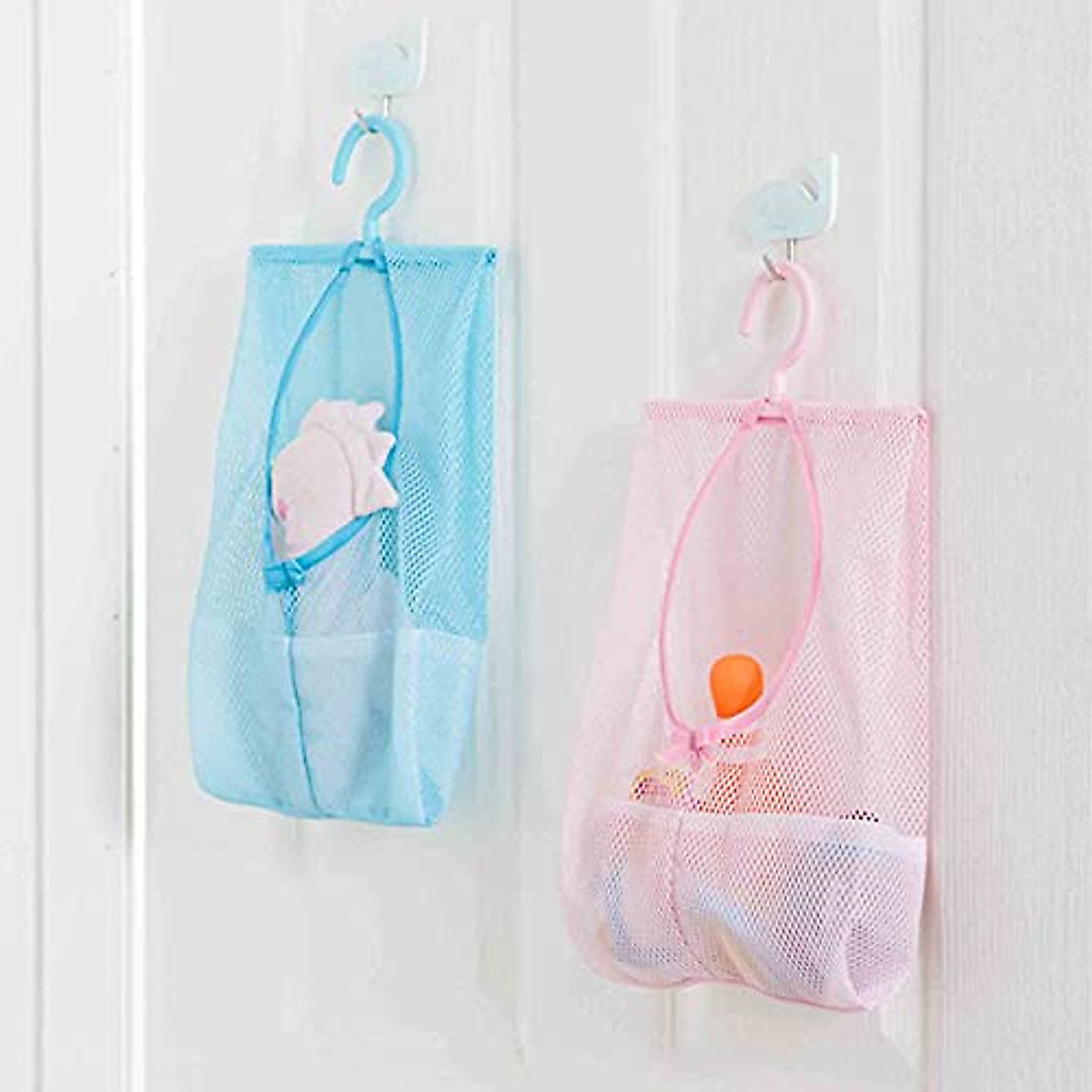 Wall Hanging Clothes Laundry Bag Mesh Organizer Sundries Toy Pouch