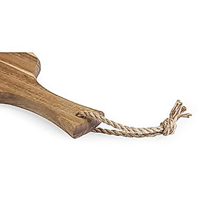 TOSCANA - a Picnic Time brand - Artisan 30" Acacia Charcuterie Board with Raw Wood Edge, Cheese Board, Serving Platter, (Acacia Wood)