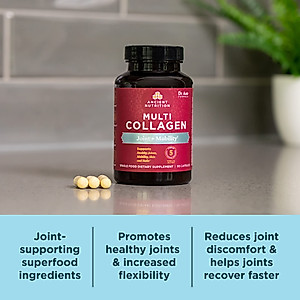 Ancient Nutrition Collagen Pills for Joint Support, Multi Collagen Capsules 45 Ct, Joint + Mobility, Supports Joints, Skin & Nails, Exercise Recovery, Paleo and Keto Friendly, Gluten Free