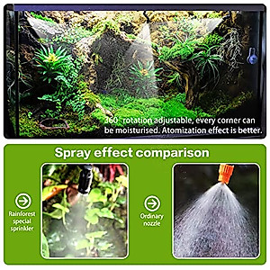 MYGIIKAKA Reptile Fogger Automatic Reptile Mister Fogger for Terrarium, Timed Reptile Humidifiers for Chameleon/Lizard/Snake/Turtle/Frog