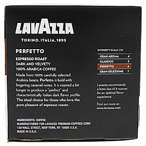 Perfetto Espresso Roast Ground Coffee Pods by Lavazza for - 10 x 0.34 oz Coffee
