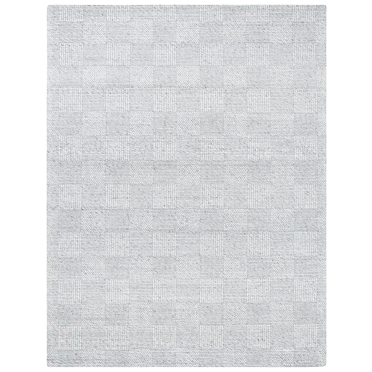 SAFAVIEH Marbella Collection Area Rug - 8' x 10', Light Grey, Handmade Wool, Ideal for High Traffic Areas in Living Room, Bedroom (MRB393F)