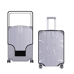 Kinglighten 20 Inch Luggage Cover Protector Bag PVC Clear Plastic Suitcase Cover Protectors Travel Luggage Sleeve Protector