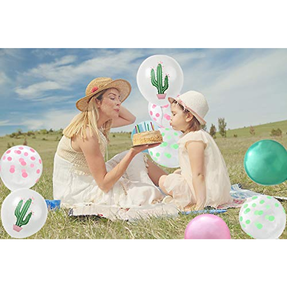 30PCS Cactus Party Balloons for Hawaiian Luau Tropical Party/Birthday Decorations/Summer Theme Carnival Party/Baby Shower